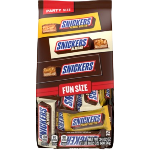 Snickers Fun Size Variety 24.02 oz. Party Size Bag - All City Candy