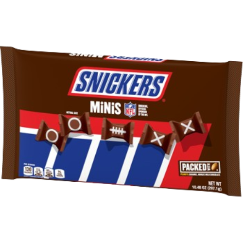 Snickers Minis NFL Wrapper 10.48 oz. Bag - All City Candy