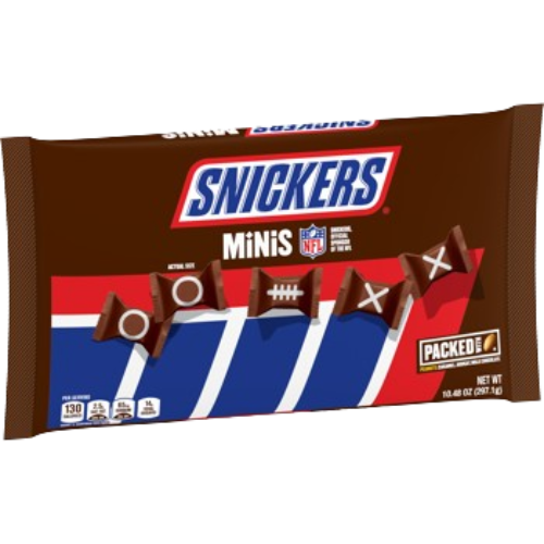 Snickers Minis NFL Wrapper 10.48 oz. Bag - All City Candy