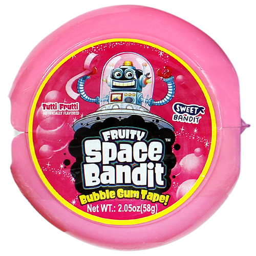 Sweet Bandit Fruity Space Bandit Bubble Gum Tape 2.05 oz. - All City Candy