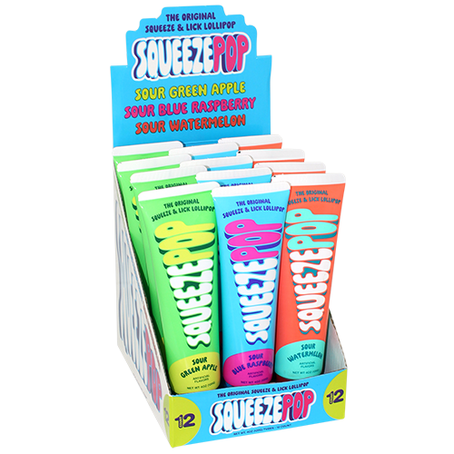 Iconic Candy Squeeze Pop Assorted Flavors - 4 oz. Tube - All City Candy