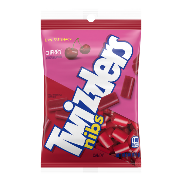Twizzlers Nibs Cherry Licorice Candy Bits - 6-oz. Bag - All City Candy