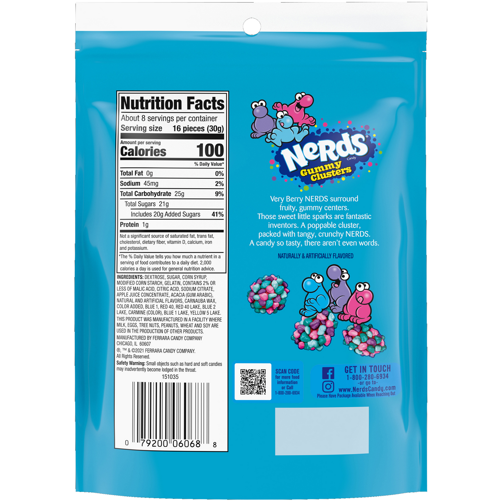 Nerds Gummy Clusters Very Berry Bags - All City Candy
