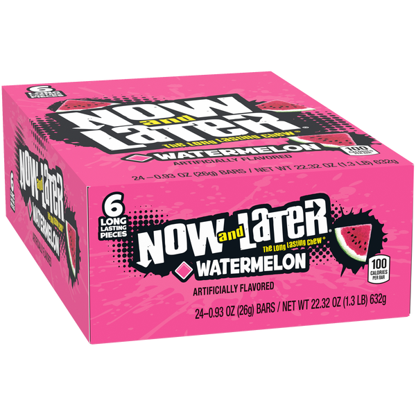 Now and Later Watermelon Candy - All City Candy