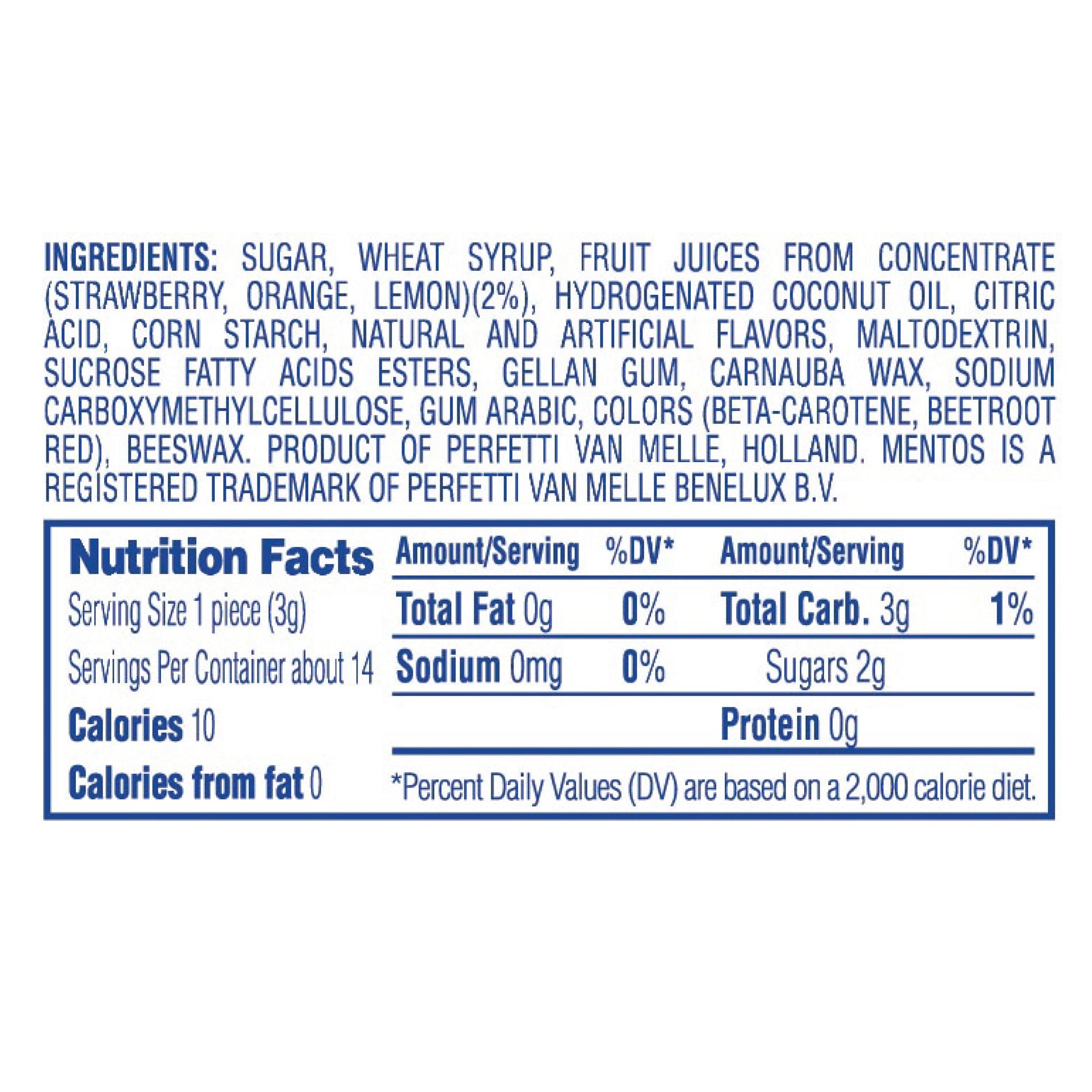 Mentos Fruit Chewy Mints - 1.32-oz. Roll - All City Candy