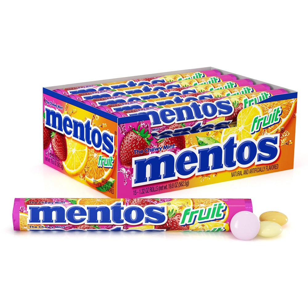 Mentos Fruit Chewy Mints - 1.32-oz. Roll - All City Candy