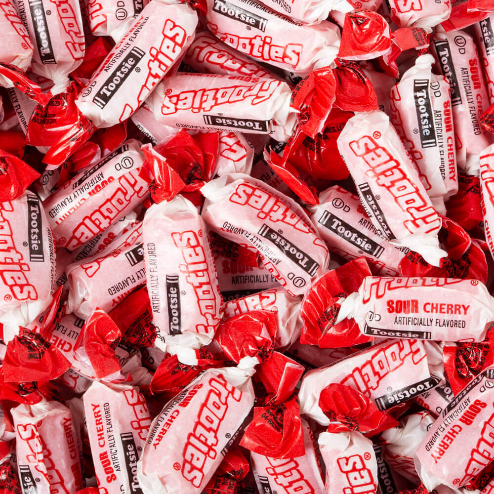 Frooties Sour Cherry Chewy Candy - 2.42 LB Bulk Bag - All City Candy