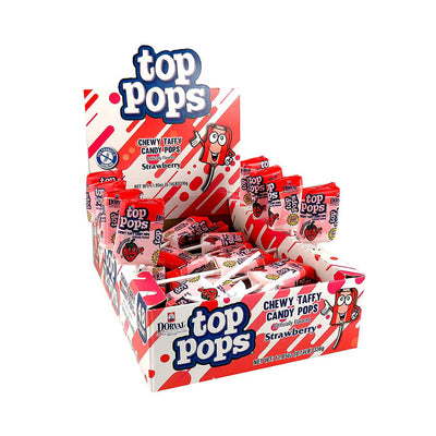 Top Pops Assorted Taffy Pops - Case of 48 - All City Candy