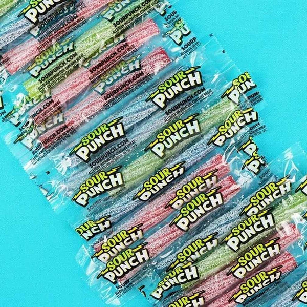 Sour Punch 3" Individually Wrapped Twists 3 lb. Bulk Bag - All City Candy