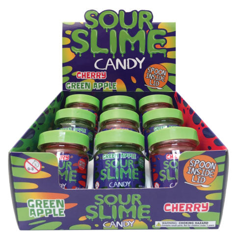 Sour Slime Candy - 3.5-oz. Jar - All City Candy