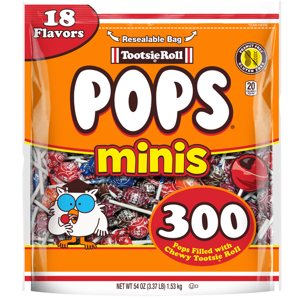 Tootsie Pop Minis - 300 Count Resealable Bag - All City Candy