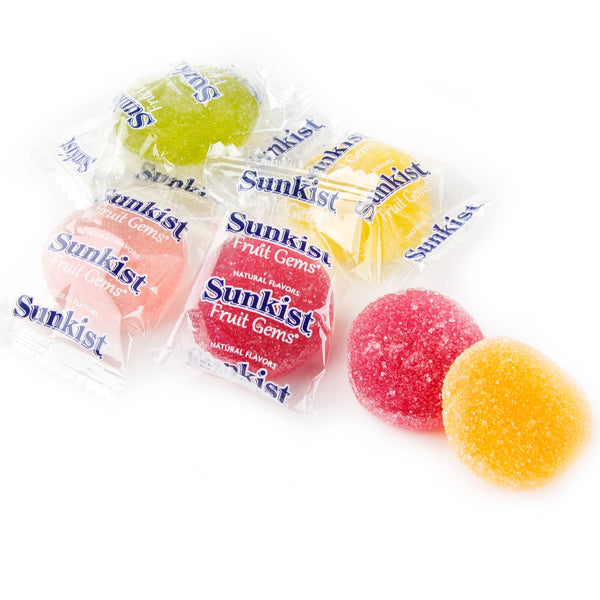 Jelly Belly Sunkist Fruit Gems Soft Candy - 2 LB Resealable Bag - All ...