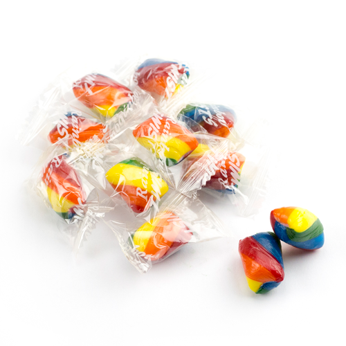 Rainbow Twists Hard Candy - 3 LB Bulk Bag - All City Candy