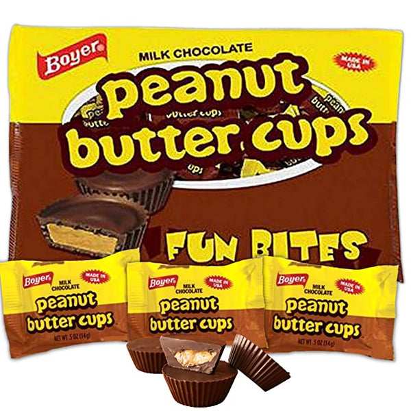 Boyer Peanut Butter Cups Fun Bites Snack Size - 10-oz. Bag - All City Candy