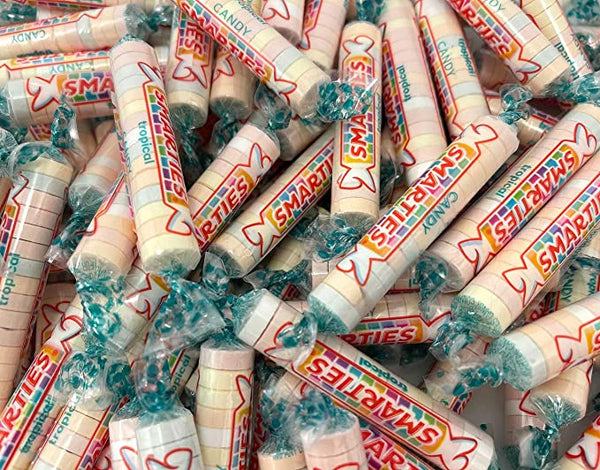 Tropical Smarties Candy Rolls - 3 LB Bulk Bag - All City Candy