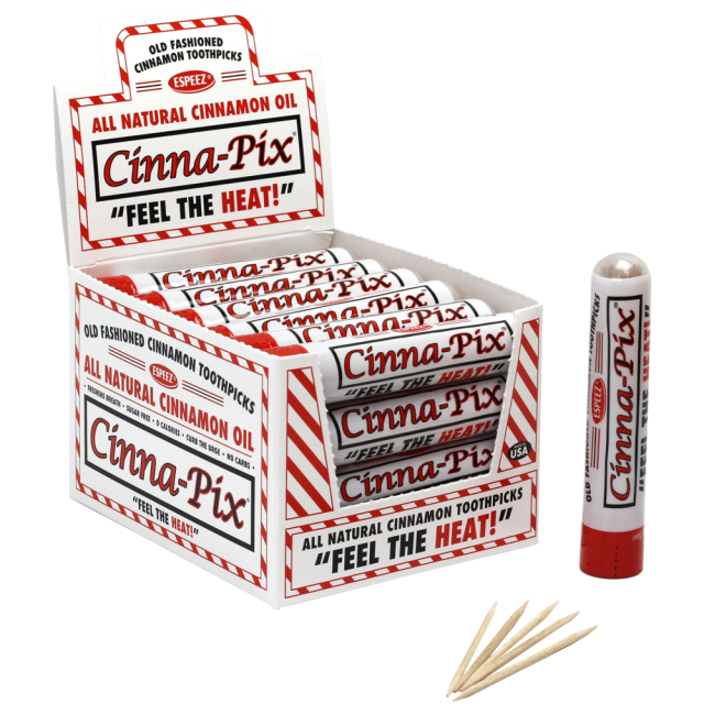 Old Fashioned Cinna-Pix Toothpicks 20 Count Tube - All City Candy