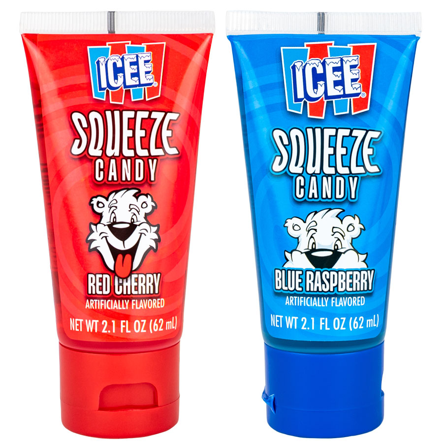 ICEE or Slush Puppie Squeeze Candy - 2.1-oz. Tube - All City Candy