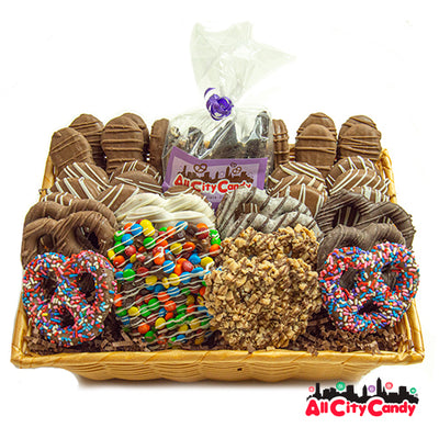 Delicious Plus Collection Gourmet Chocolate Covered Treats Gift Basket ...