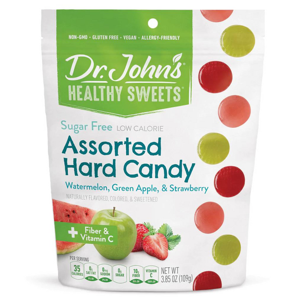 Dr. John's Sugar Free Assorted Fruit Hard Candy 3.85 oz. Bag - All City ...