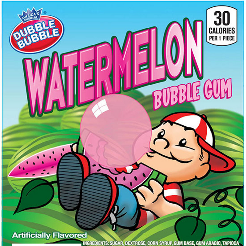 Dubble Bubble Watermelon Round Gum Balls 3 lb. Bulk Bag - All City Candy