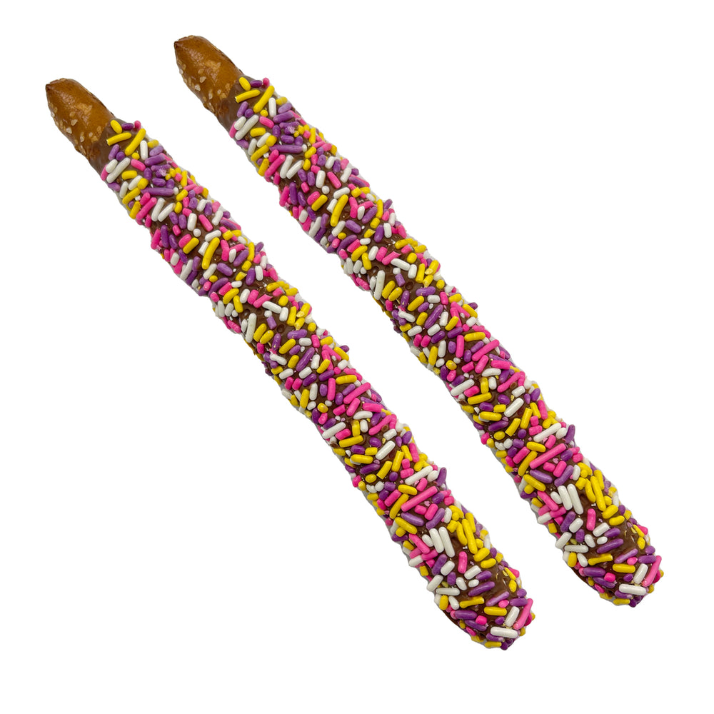 Gourmet Chocolate-Dipped Pretzel Rods - All City Candy