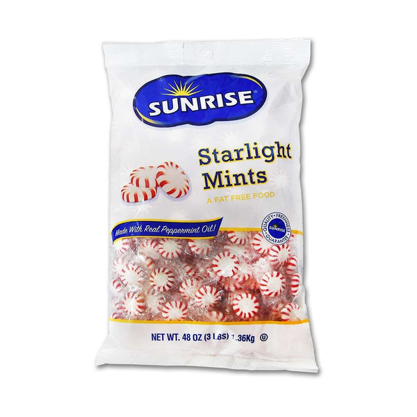 Sunrise Peppermint Starlight Mints 3 lb. Bag - All City Candy