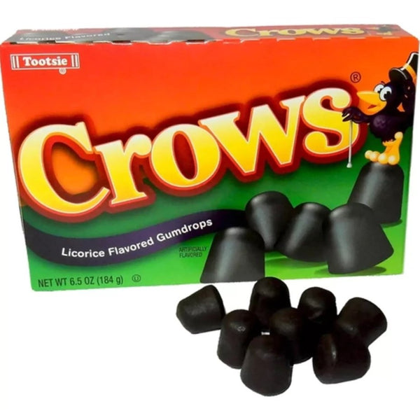 Crows Licorice Flavored Gumdrops - 6.5-oz. Theater Box - All City Candy