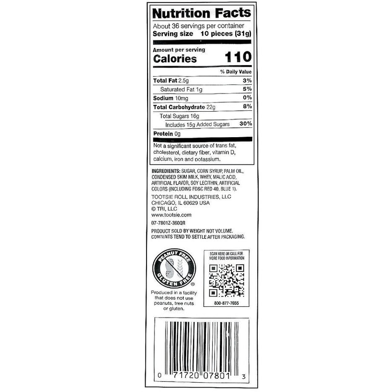 Frooties Grape Chewy Candy - 2.42 LB Bulk Bag - All City Candy