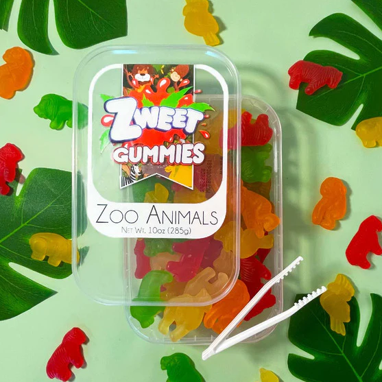 Zweet Gummies Zoo Animals 10 oz. Tub - All City Candy