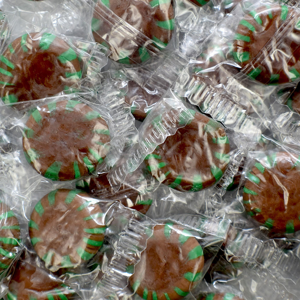 Chocolate Starlight Mints Hard Candy - 3 LB Bulk Bag - All City Candy