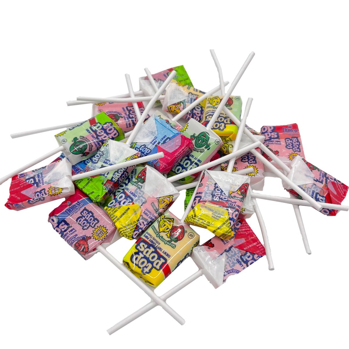Top Pops Assorted Taffy Pops - Case of 48 - All City Candy