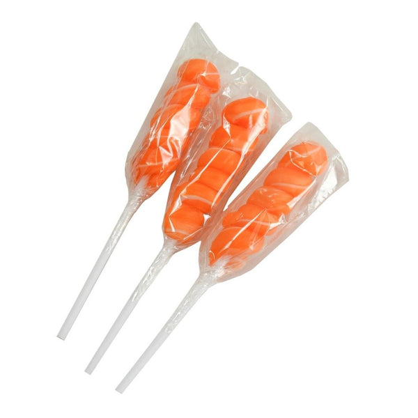 Orange & White Color Splash Orange Swirl Lollipops - Tub of 30 - All ...