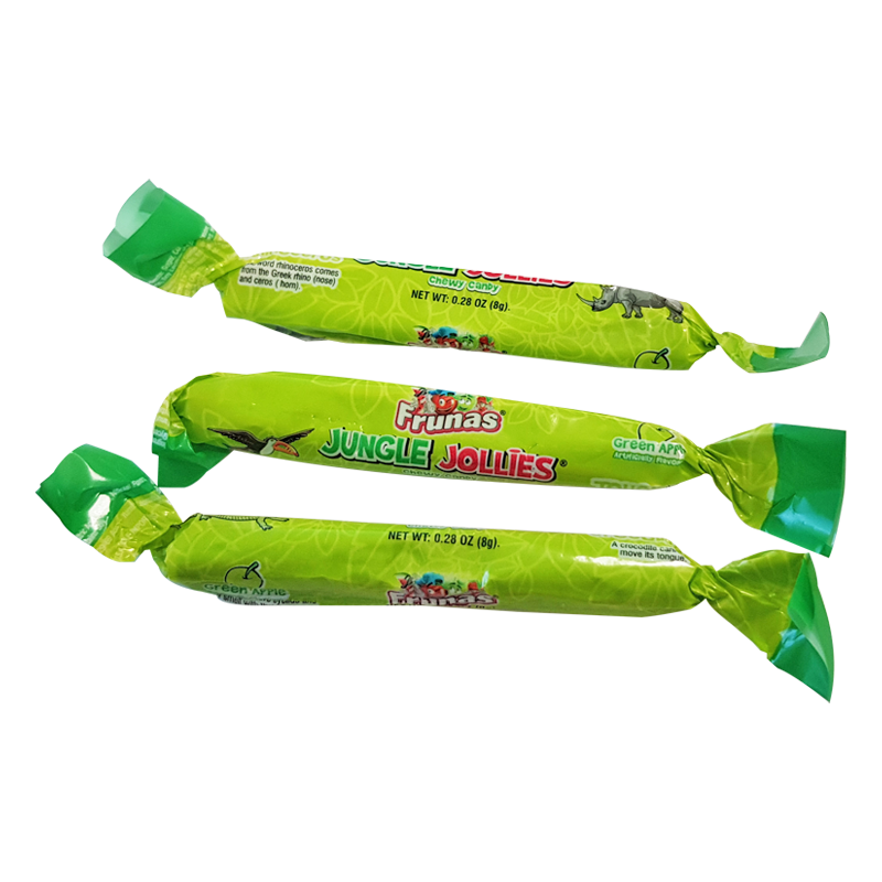 Jungle Jollies Green Apple Chewy Candy - 48 Piece Box - All City Candy