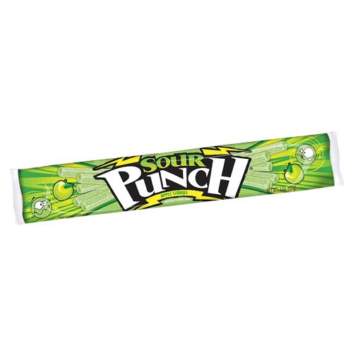 Apple Sour Punch Straws Candy - 2-oz. Pack - All City Candy