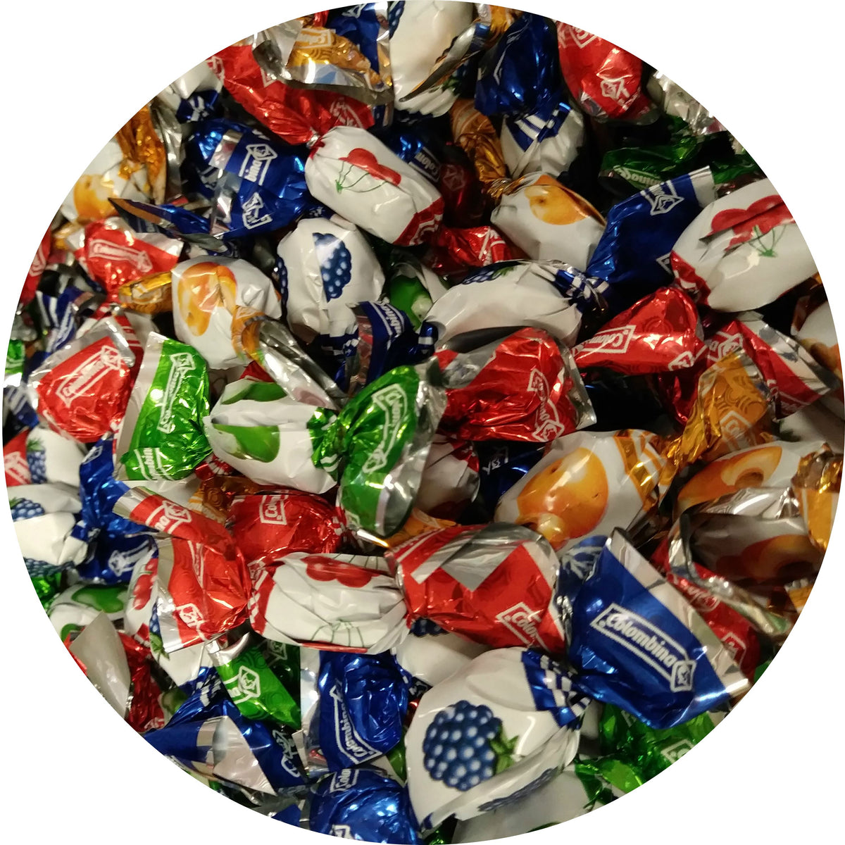 Colombina Mini Fruit Filled Hard Candy - 2.2 LB Bulk Bag - All City Candy