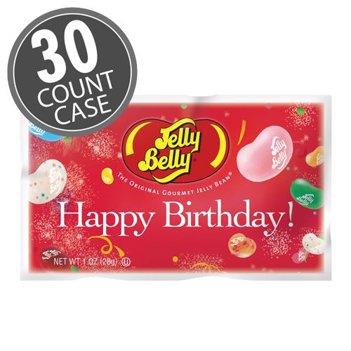 Jelly Belly Happy Birthday Assorted Flavor Jelly Beans - 1-oz. Bag ...