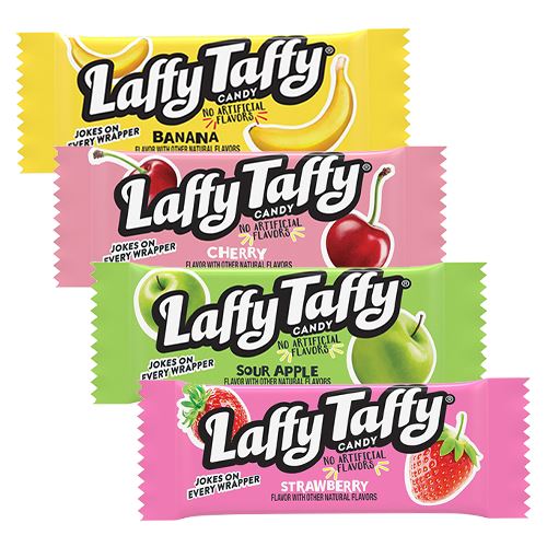 Laffy Taffy Assorted Flavors Candy Mini Bar .3 oz. - Tub of 145 - All ...
