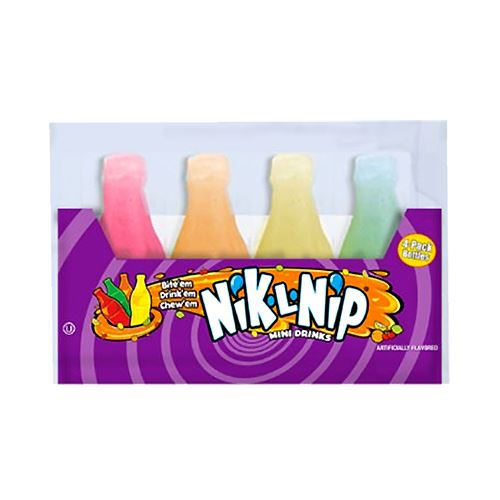 Nik L Nips Mini Drinks Wax Bottles 8-Pack - All City Candy