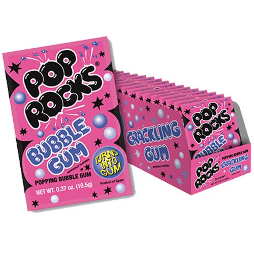 Pop Rocks Bubble Gum Popping Gum - .33-oz. Package - All City Candy