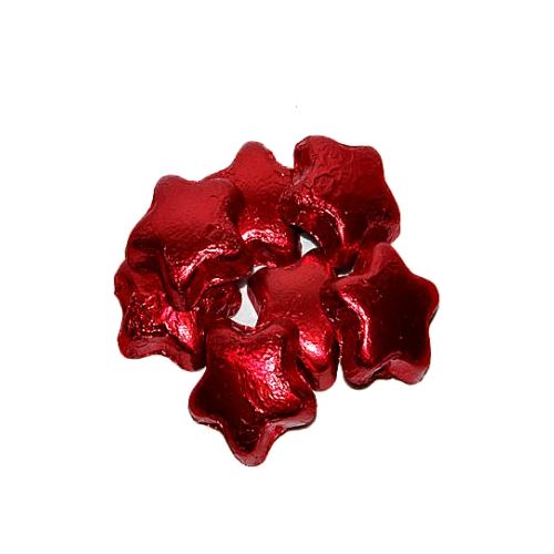 Red Foiled Milk Chocolate Stars - Bulk Bag - All City Candy