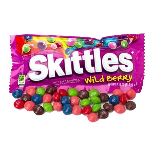 Skittles Wild Berry Bite Size Candies - 2.17-oz. Bag - All City Candy