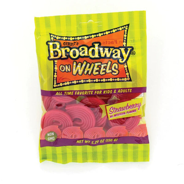 Gerrit's Broadway on Wheels Strawberry Licorice Wheels - 5.29-oz. Bag ...