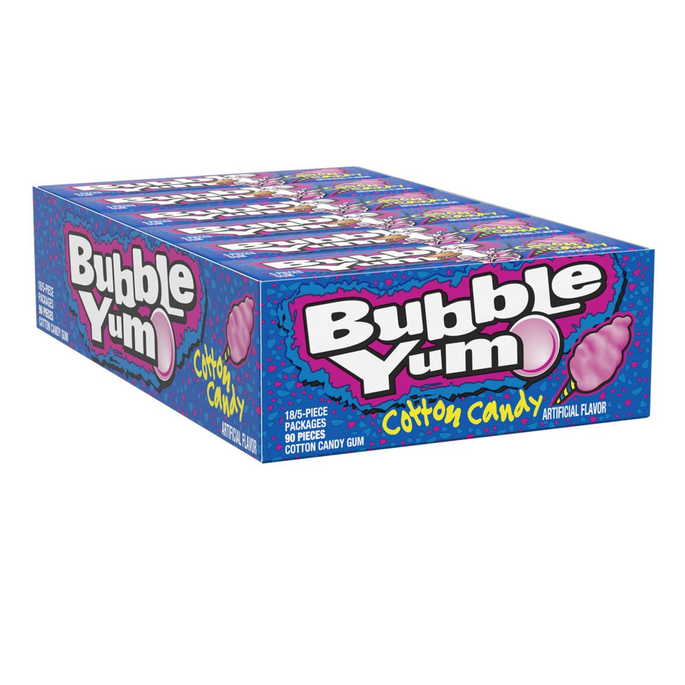 Bubble Yum Cotton Candy Bubble Gum - 5-Piece Pack - All City Candy