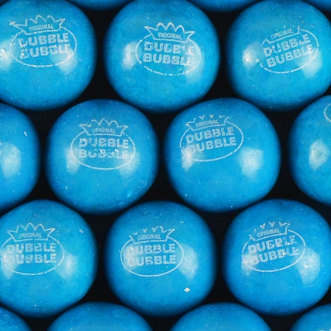 Dubble Bubble Blueberry Smoothie Gum Balls 3 lb. Bulk Bag - All City Candy