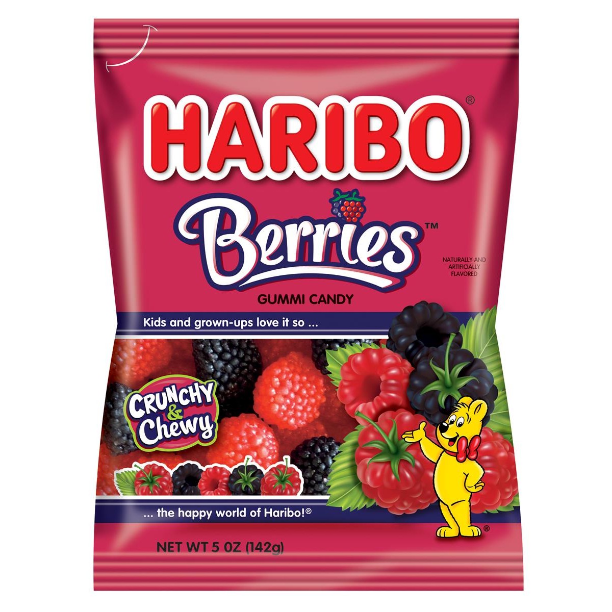 Haribo Berries Gummi Candy - 5-oz. Bag - All City Candy