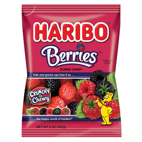 Haribo Berries Gummi Candy - 5-oz. Bag - All City Candy