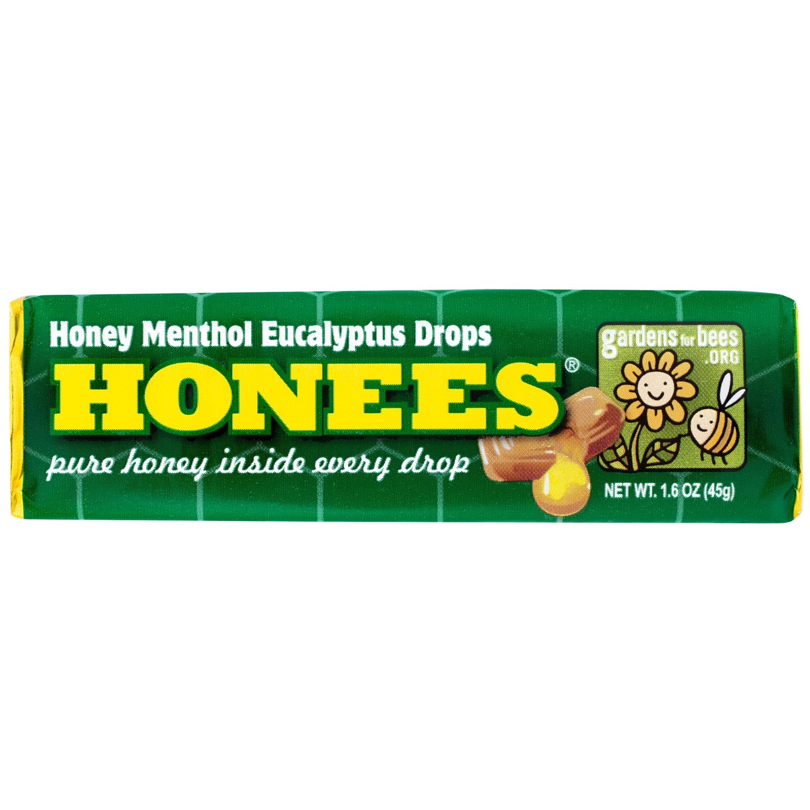 Honees Cough Drop Honey Menthol Eucalyptus 1.6 oz - All City Candy