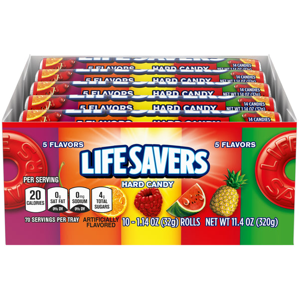 Lifesavers Hard Candy 5 Flavors - 1.14-oz. Roll - All City Candy