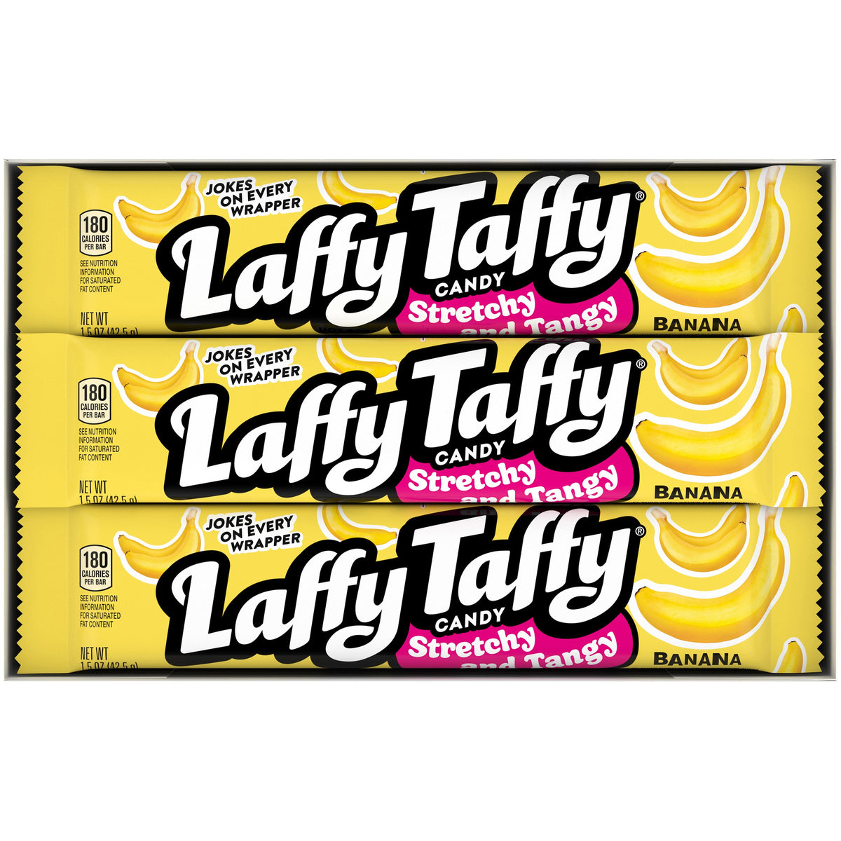 Laffy Taffy Stretchy And Tangy Banana Candy Bar 1 5 Oz All City Candy