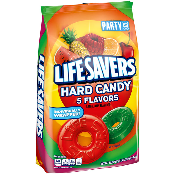 Life Savers Hard Candy 5 Flavors Party Size - 50-oz. Bulk Bag - All ...